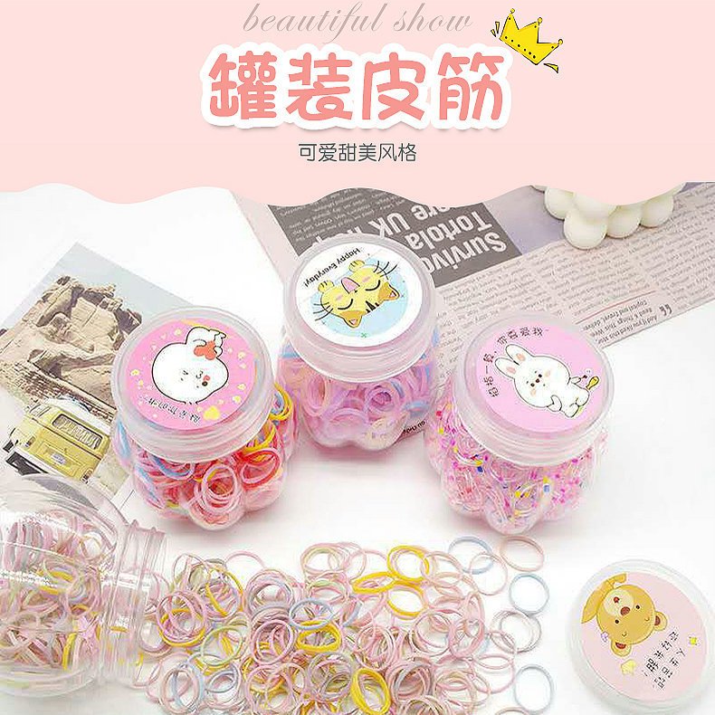 Jual MC 160pcs Free KALENG Kartun ikat rambut/Ikat Karet Rambut Anak ...