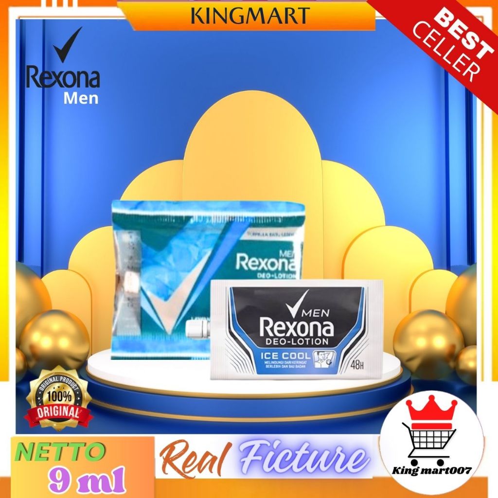 Jual Rexona MEN sacet deo lotion Ice Cool 9gr( kemasan baru) | Shopee ...