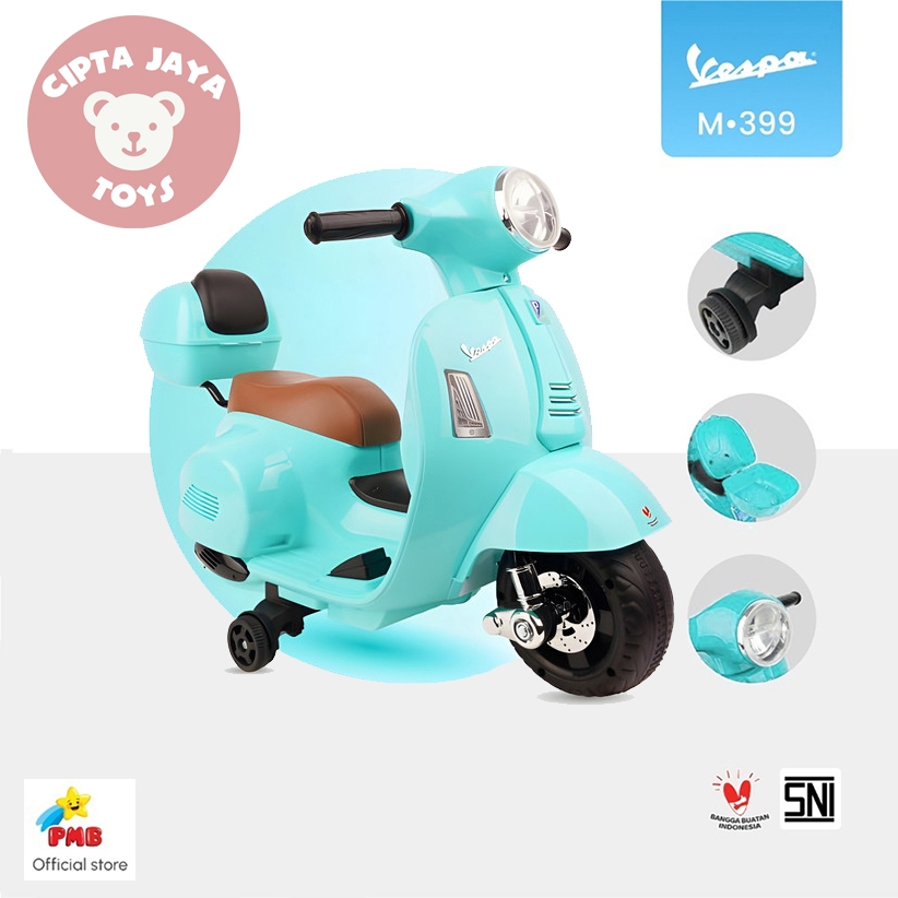 Jual MOTORAN VESPA ANAK - MOTORAN AKI VESPA - PMB M399 -MOTOR VESPA ...