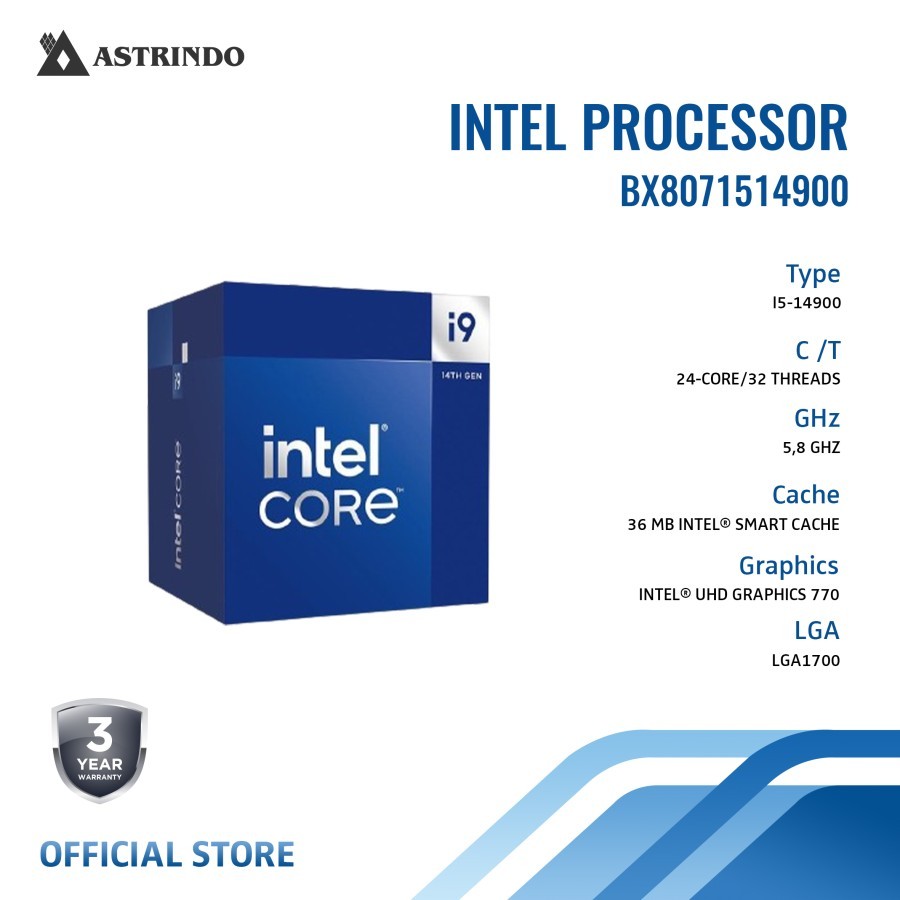 Jual Intel Processor Core i9-14900 36M Cache, up to 5.80 GHz Box LGA ...
