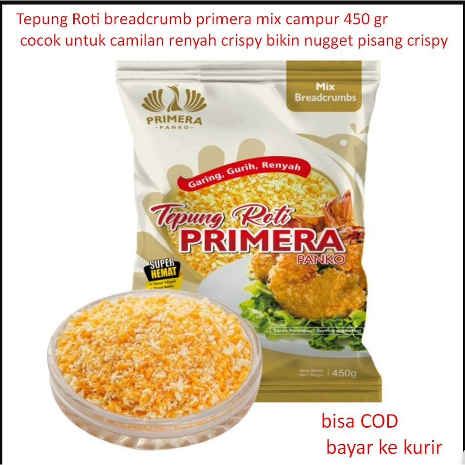 Jual Tepung Roti breadcrumb primera mix campur cocok untuk camilan ...