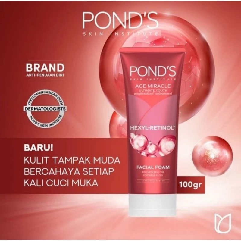 Jual Pond's Ponds Age Miracle Ultimate Youth Hexyl-Retinol Facial Foam ...
