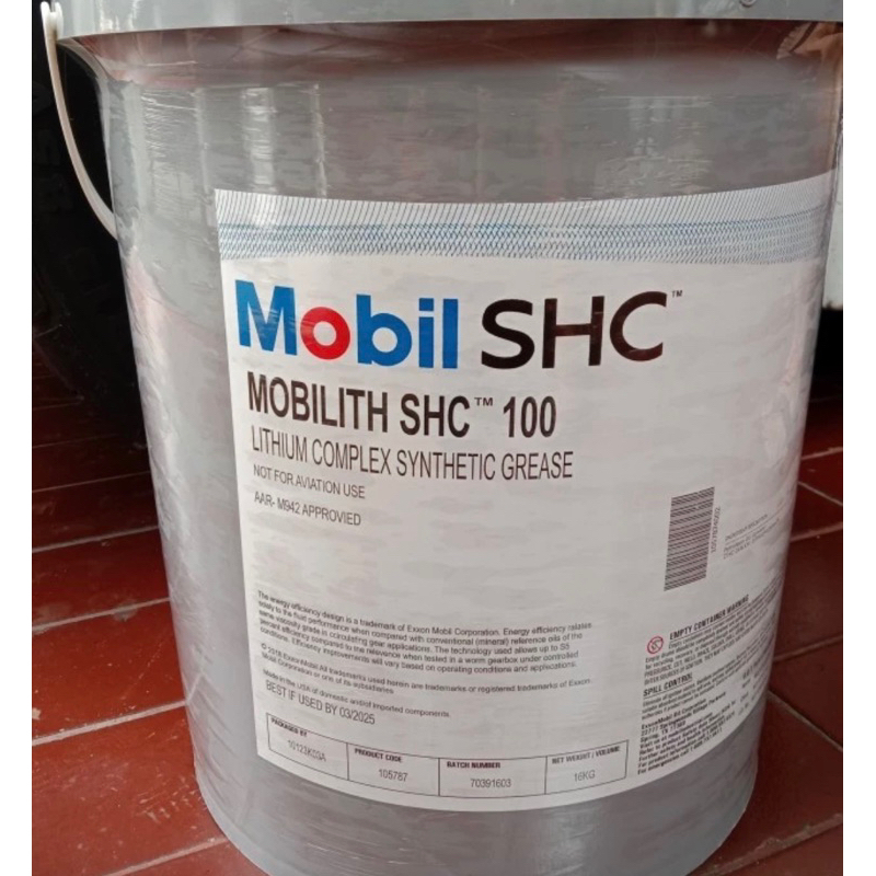 Jual Grease Lithium Complex Mobilith SHC 100 isi 16 kg | Shopee Indonesia