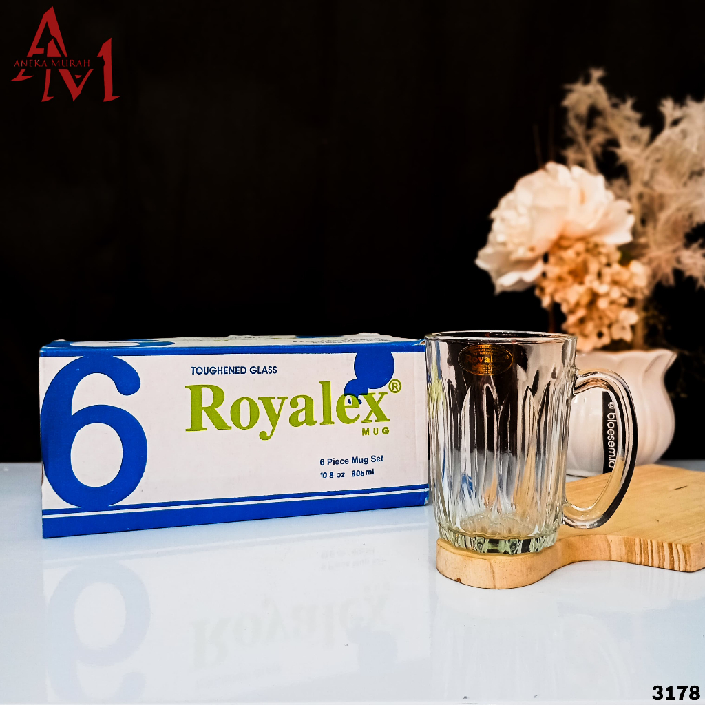 Jual GELAS GAGANG ROYALEX 10.8 oz FM 330 TP6 - 1WBP ( 3178 ) | Shopee Indonesia