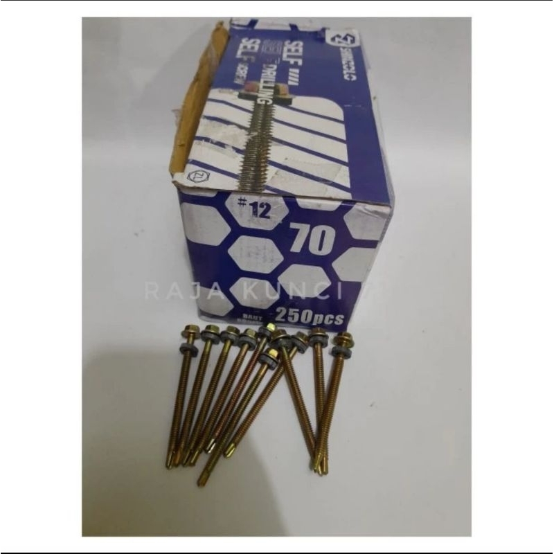 Jual Baut Roofing 12x70 Zolo / Baut Atap / Baut Roofing 7 cm | Shopee ...