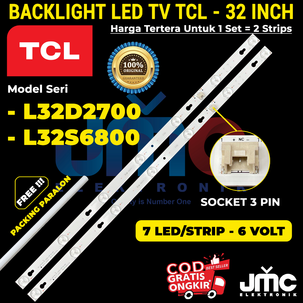 Jual Backlight TCL 32 Inch L32D2700 L32S3800 32D2700 32S3800 | Shopee ...