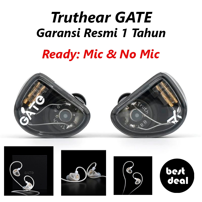 Jual Truthear GATE Dynamic Driver In Ear Monitor Earphone IEM with Mic / No Mic (New Hola Ver ...