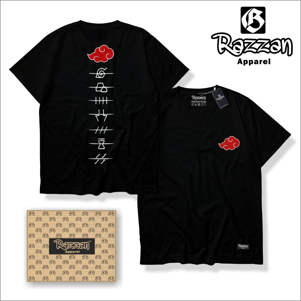 Jual Razzan kaos akatsuki special anime naruto baju anime | Shopee ...