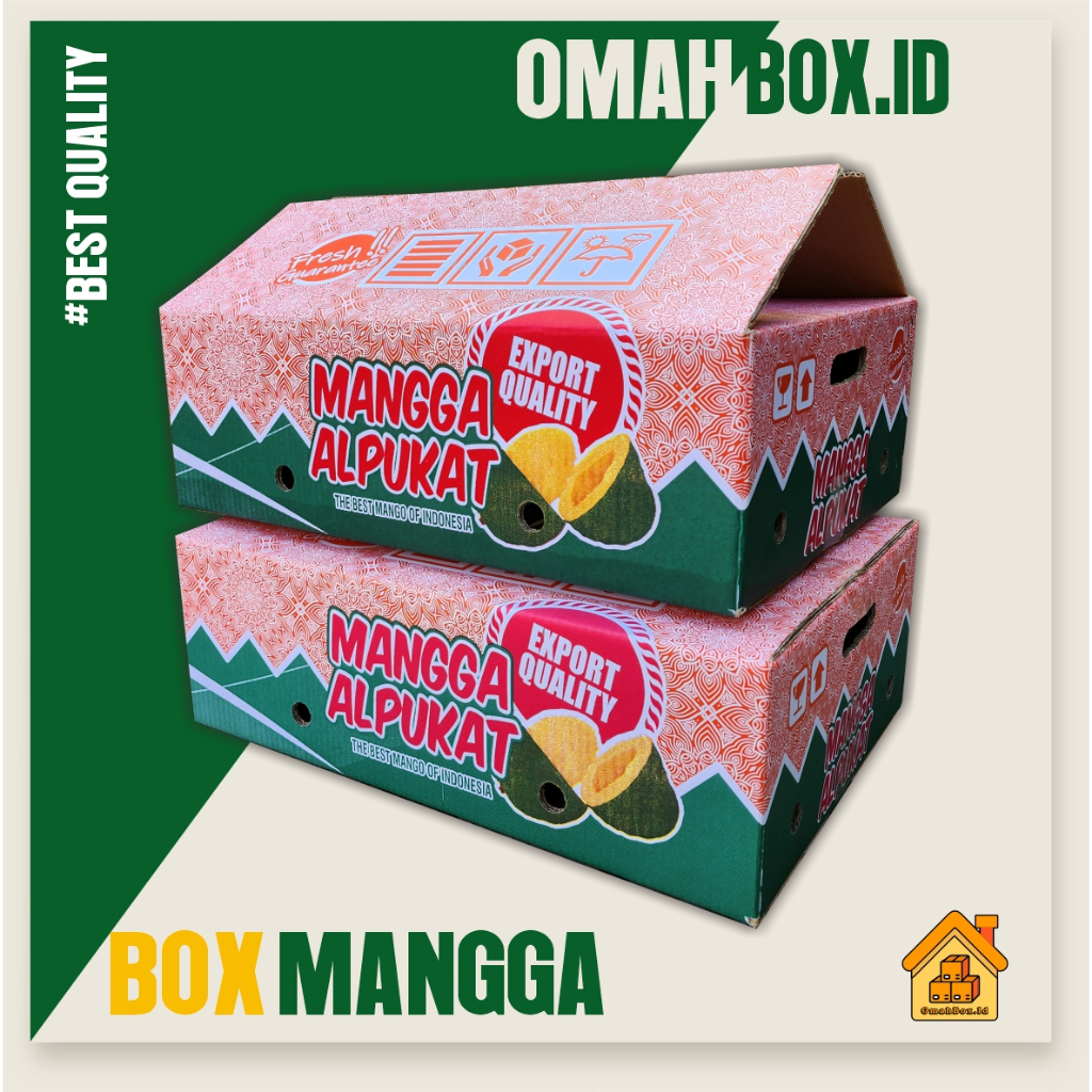 Jual box mangga isi 24 alpukat 10 kg + sekat | 51x34x16 cm /box mango ...