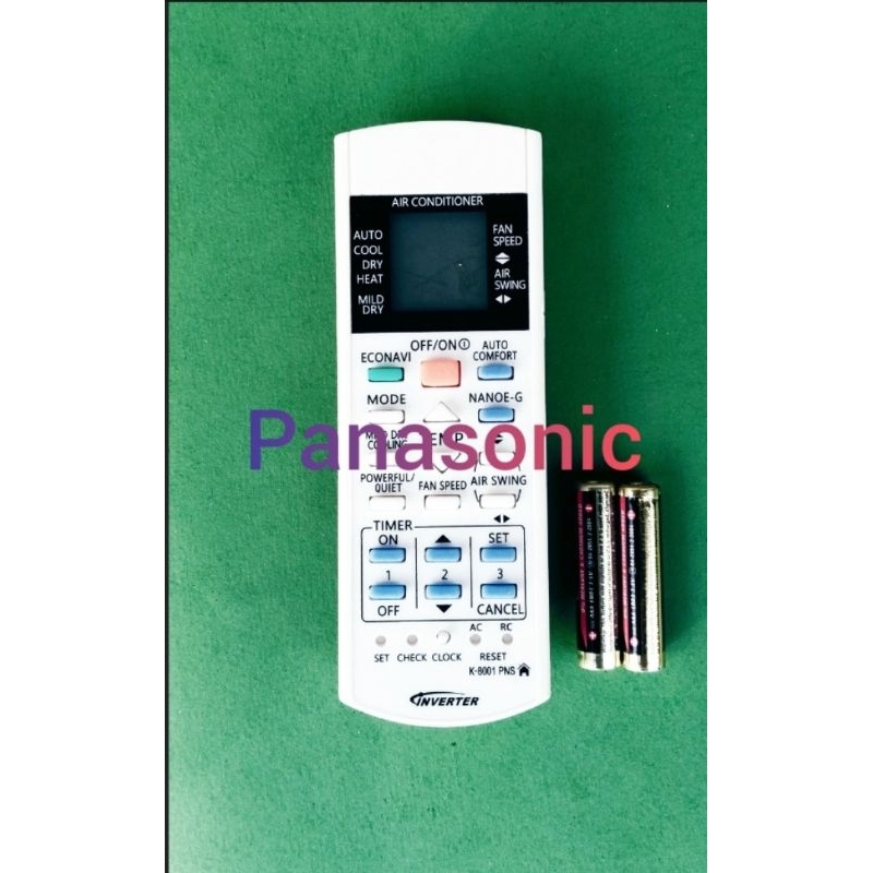 Jual REMOTE AC PANASONIC INVERTER REMOT UNIVERSAL PANASONIC | Shopee Indonesia