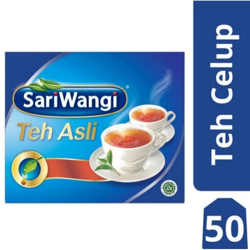 Jual SariWangi Sari Wangi Teh Hitam Asli Kantong Celup Tea Bag Box Isi ...