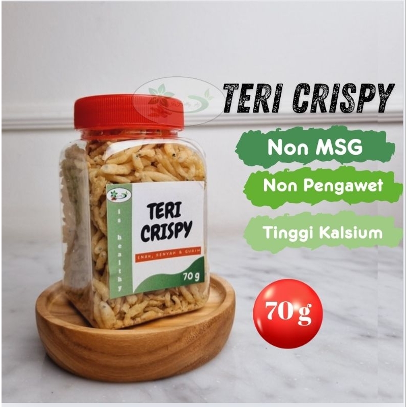 Jual Teri Crispy Premium Cemilan anak anti GTM / Teri Crispy MPASI 70 g ...