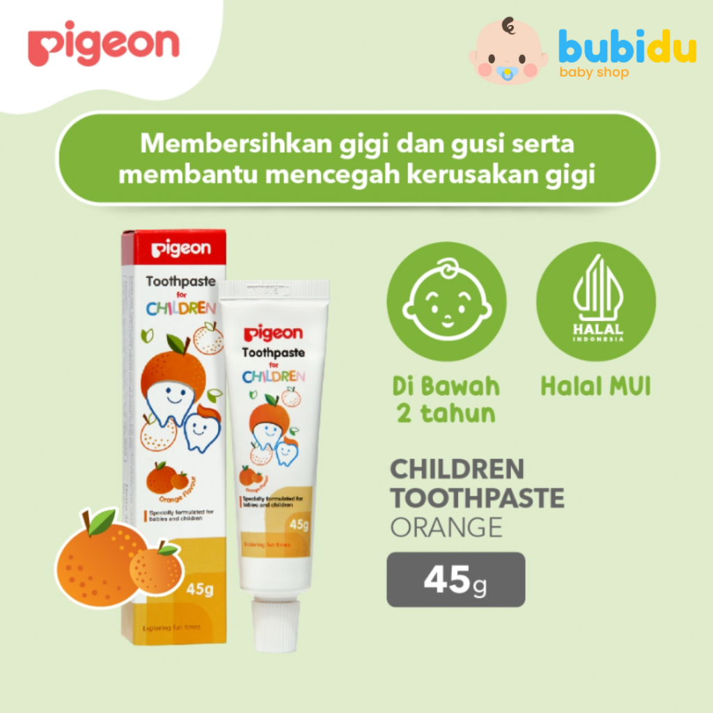 Jual PIGEON Pasta gigi 45gr strawberry orange | odol perlengkapan ...