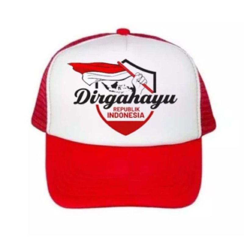 Jual topi merah putih logo dirgahayu | Shopee Indonesia