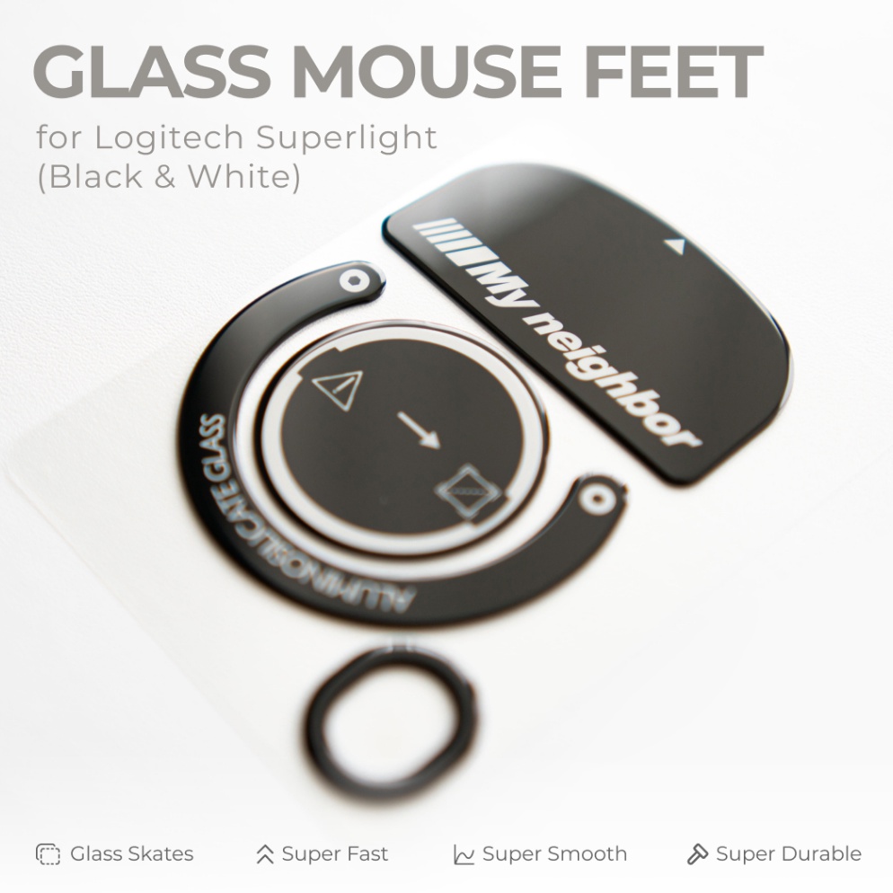 Jual MYNK Glass Mouse Feet Superglide for Logitech G Pro X Superlight x ...