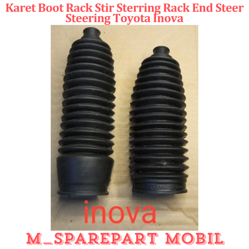 Jual SPAREPART MOBIL PREMIUM KARET BOOT RACK STIR STERRING RACK END ...