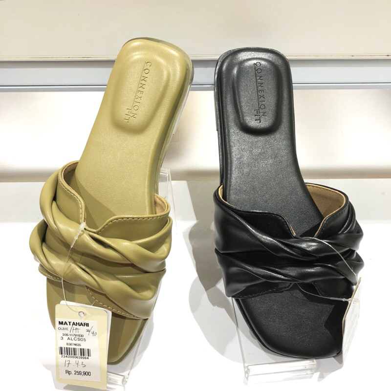 Jual CONNEXION Sandal Slop Wanita Super Cute Sol Empuk Original by ...