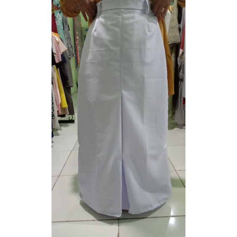 Jual rok seragam sekolah putih hitam SMA model span | Shopee Indonesia
