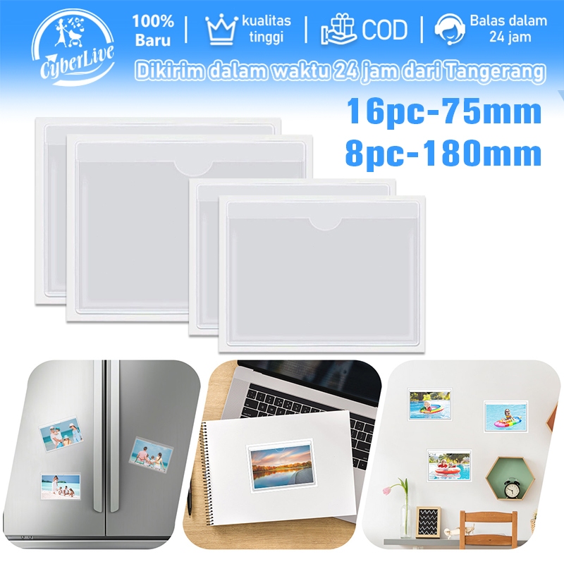 Jual 16pcs Self Adhesive Label Holder Price Tag / Label Nama / Label ...