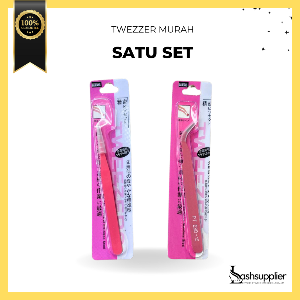 Jual (1 Set Bengkok Lurus) Pinset Lurus Bengkok Satu Set | Shopee Indonesia