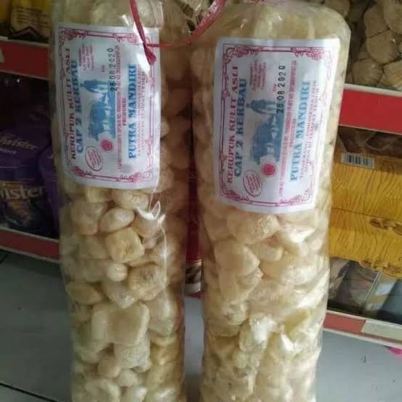 Jual kerupuk kulit sapi Cap Kerbau Original | Shopee Indonesia