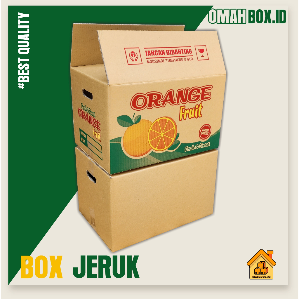 Jual box buah Jeruk | 48x32x30 cm /double wall tebal/boxbuah/kardusbuah ...