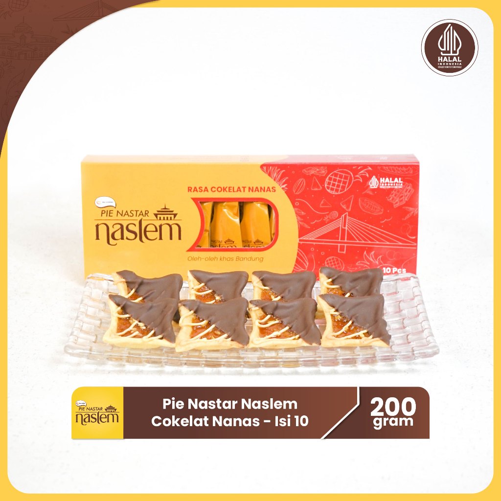 Jual Pie Nastar Naslem Cokelat Nanas isi 10 pcs Oleh-Oleh Bandung by ...