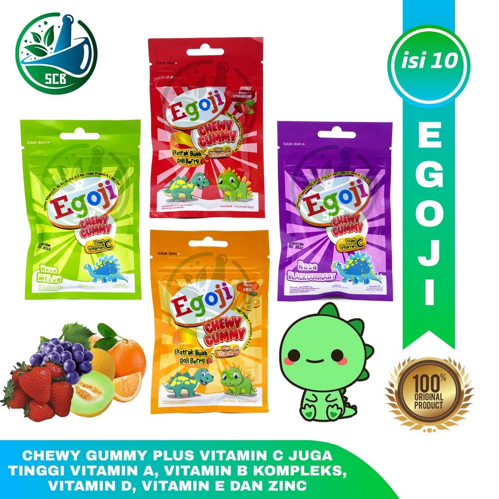 Jual Egoji Chewy Gummy - Isi 10 Butir | Egoji Chewy Gummy Permen ...