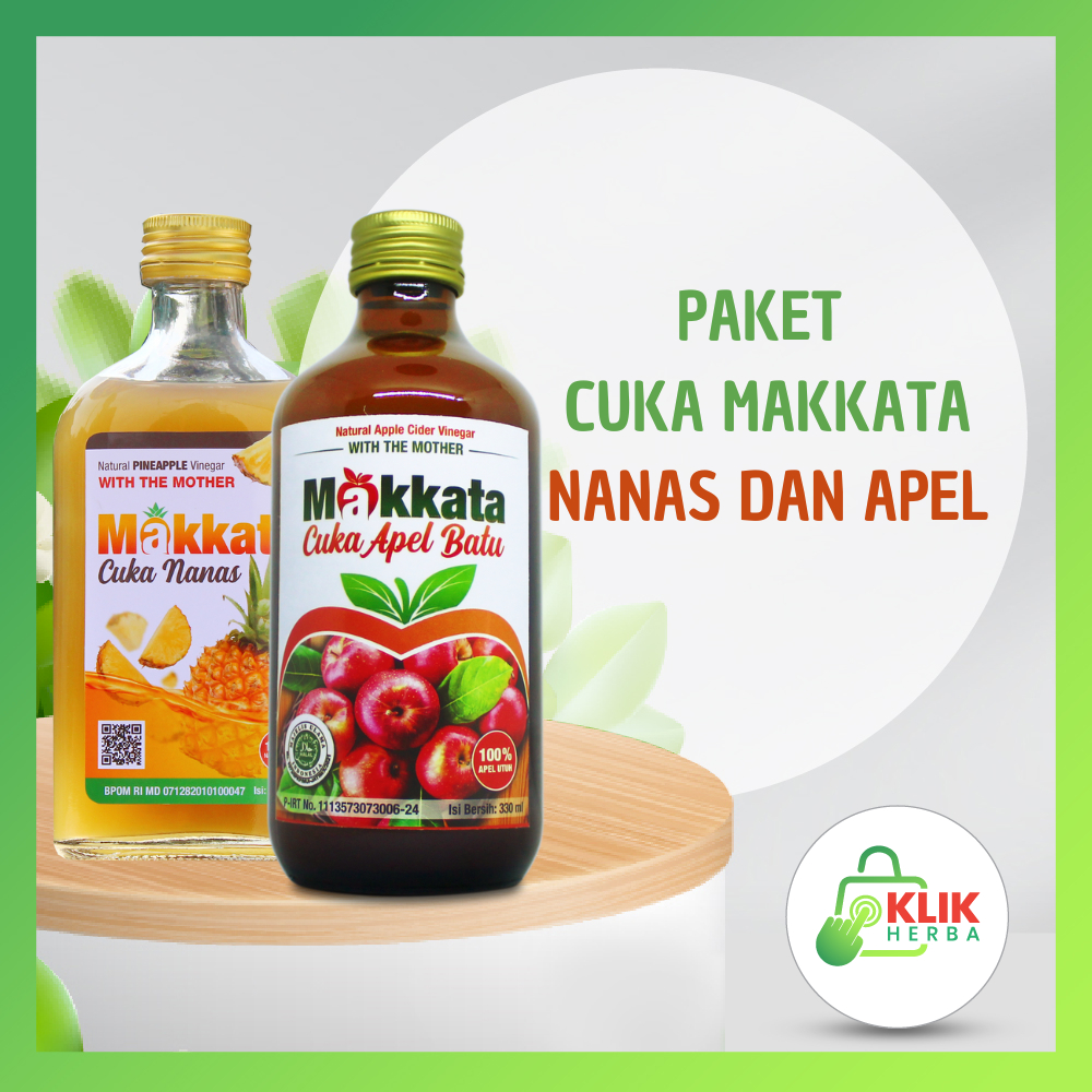 Jual PAKET LENGKAP Cuka Nanas Dan Cuka Apel Makkata 100% ORIGINAL BPOM ...