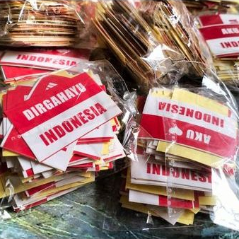 Jual Stiker Pipi Merah Putih 100 Pcs / Sticker Bendera Pipi / Stiker ...