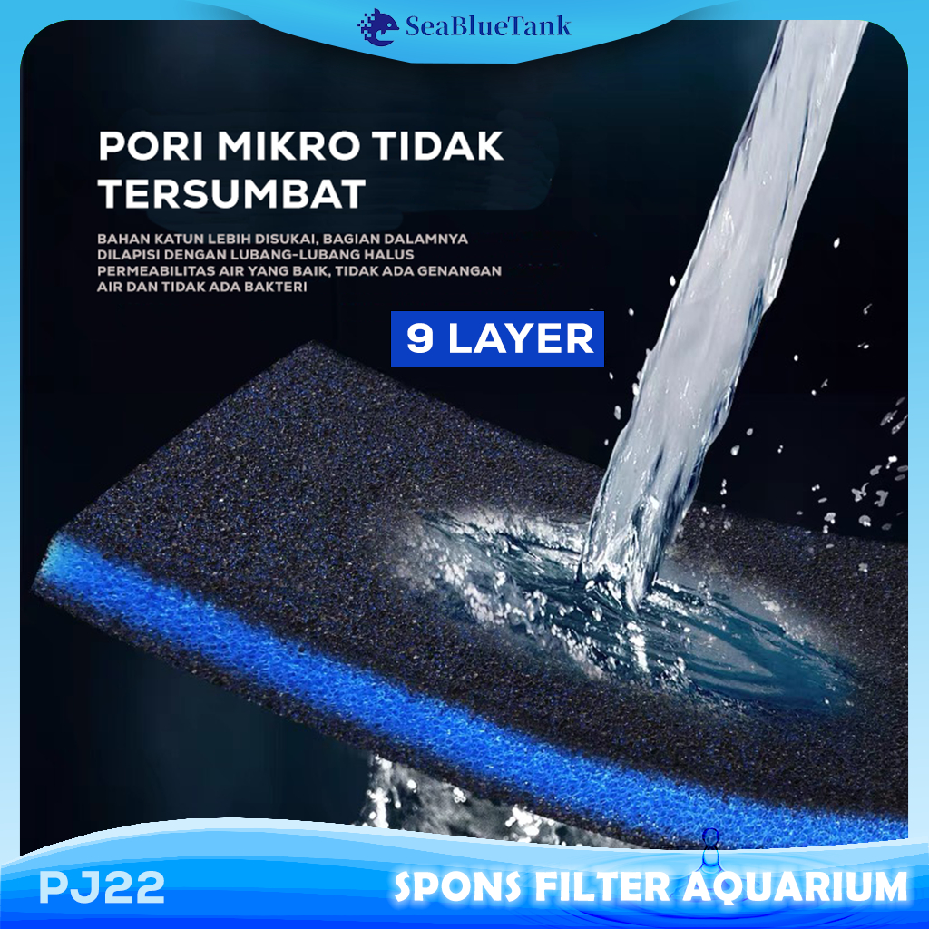 Jual SBT 9Layers Filter Aquarium PJ22 Spons Tangki Ikan Ada Lem Busa ...