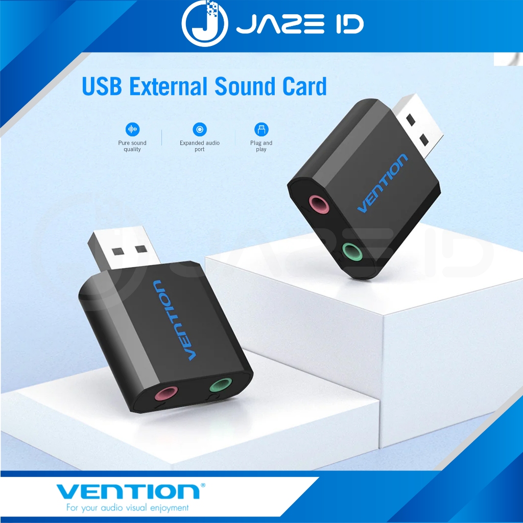 Jual Vention USB Sound Card External Adapter for Windows Mac Linux ...