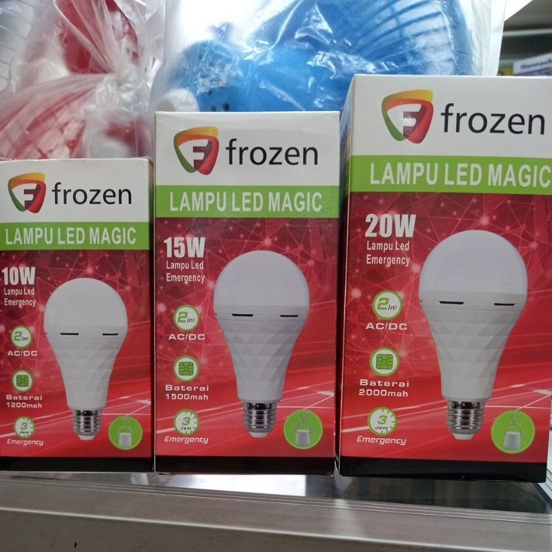 Jual lampu led emergency frozen darurat 10w 15w 20w ajaib magic ...