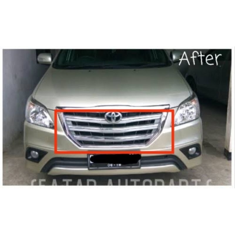 Jual Grill Grille Radiator Bemper Depan Innova Barong 2014-2015 ...