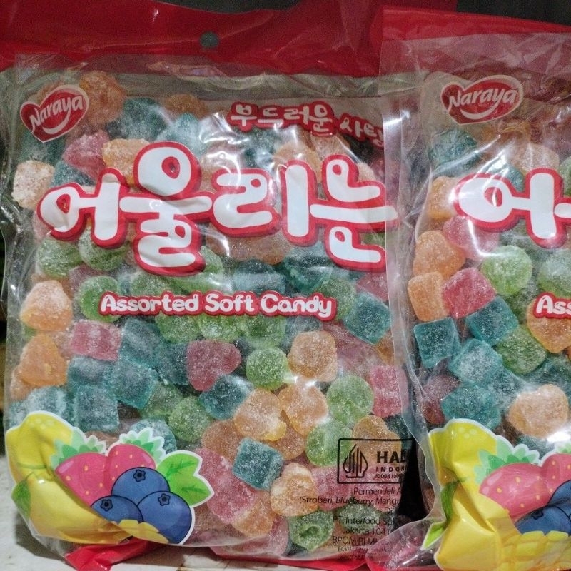 Jual Naraya soft Candy assorted isi 1 kg/naraya jelly isi 1kg | Shopee ...