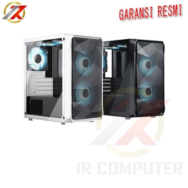 Jual CASING VENOMRX PRAVA INCLUDE 2 FAN - Micro ATX Tempered Glass ...