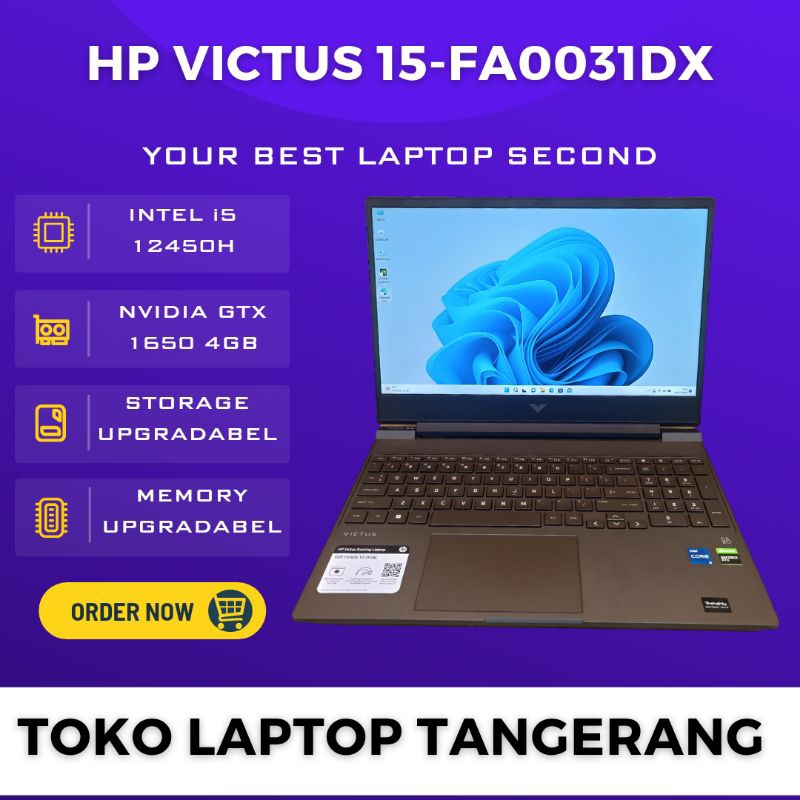 Jual HP VICTUS GAMING 15-FA0031DX GTX 1650 32GB 512GB | Shopee Indonesia