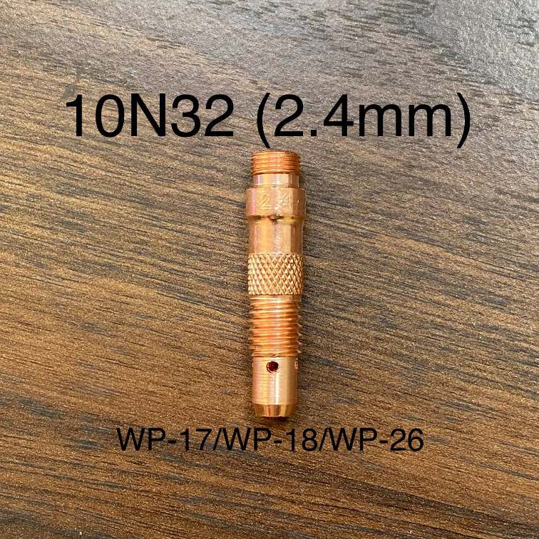 Jual 10N32 Collet Body 2.4mm WP17 WP18 WP26 / Collet Body Las Argon WP ...