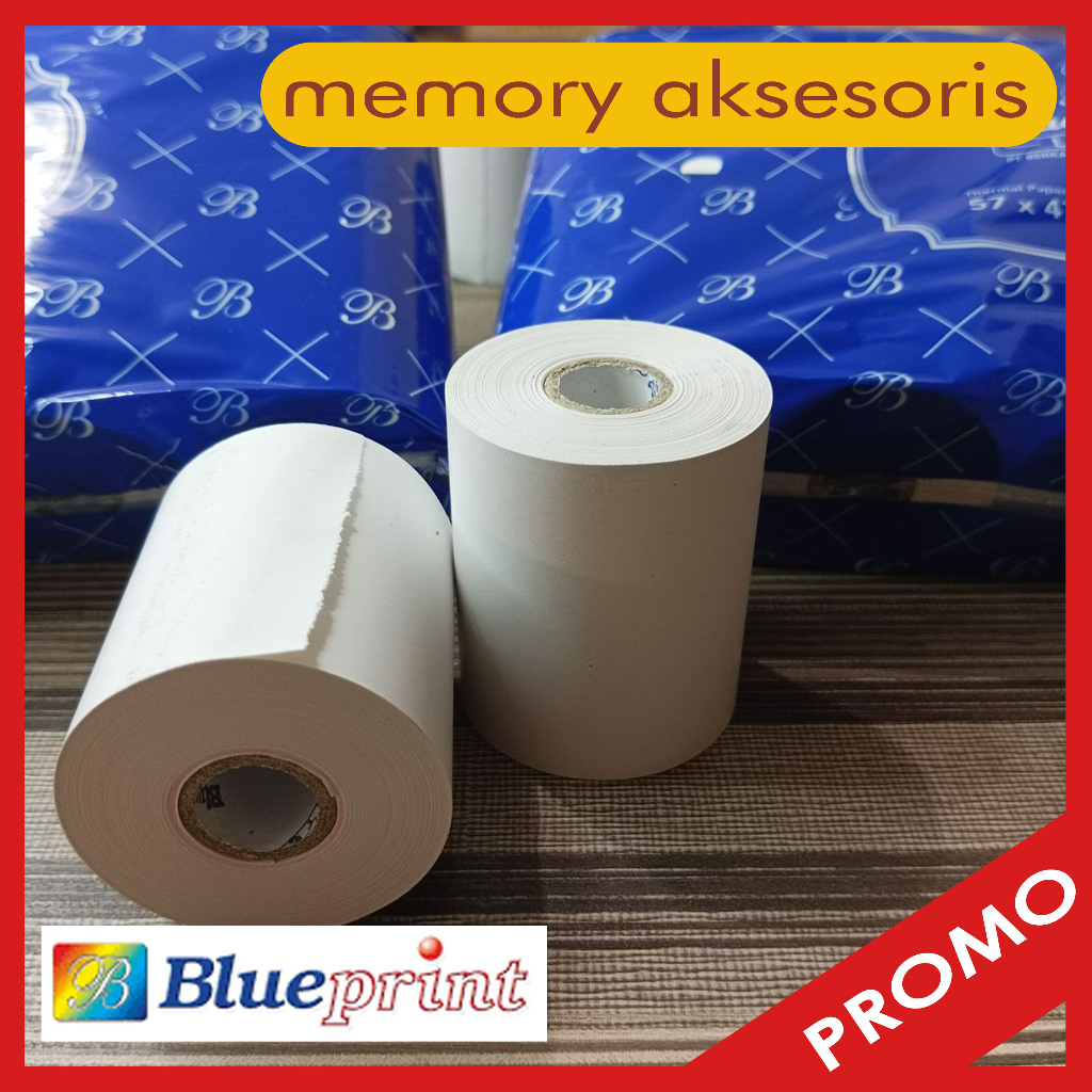Jual Kertas Thermal 57mm x 47mm P Blueprint Lite Kertas Kasir Kertas ...