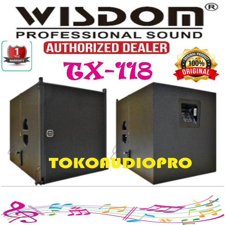 Jual Wisdom TX118 Professional Subwoofer Array Original wisdom tx-118 ...
