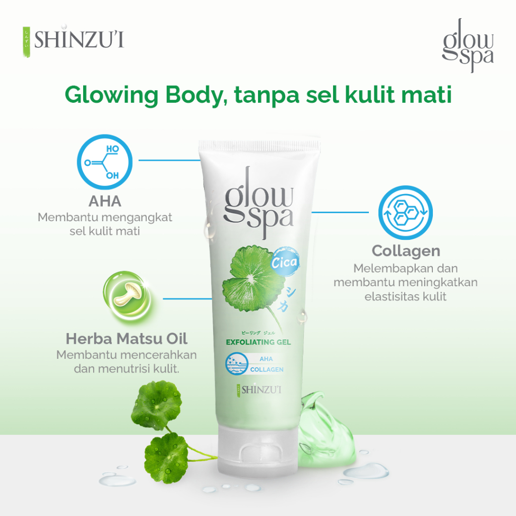 Jual SHINZUI SHINZU'I Glow Spa Exfoliating Gel 260ml BESAR | Shopee ...
