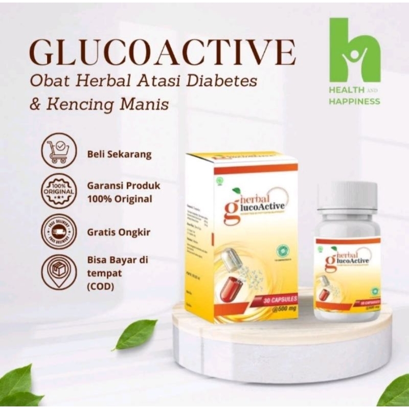 Jual GLUCOACTIVE ASLI OBAT DIABETES DAN KENCING MANIS KADAR GULA 100% ...
