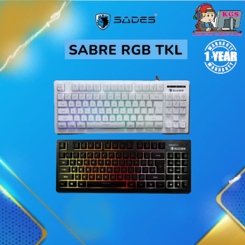 Jual Sades Sabre RGB Membrane TKL Gaming Keyboard | Shopee Indonesia