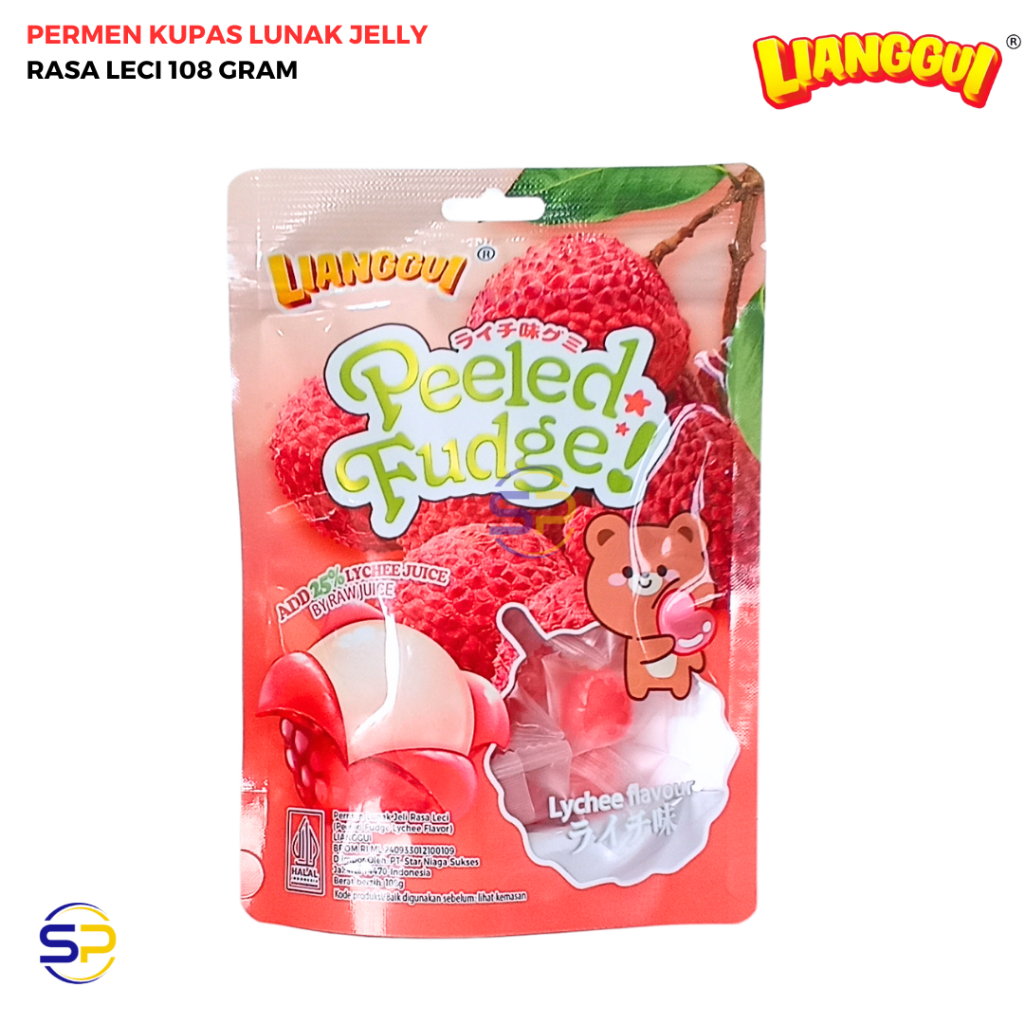 Jual PERMEN KUPAS PEELED FUDGE LUNAK JELLY RASA LECI 108 GRAM ...