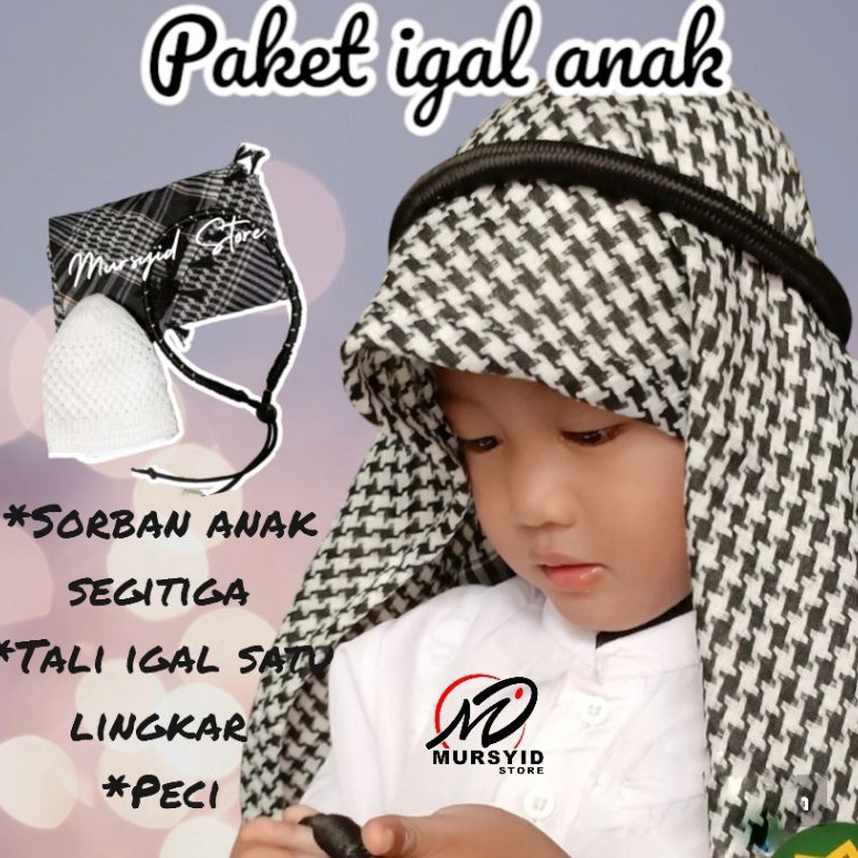 Jual KODE E82Y Paket igal anak laki laki Igal anak sorban anak surban ...