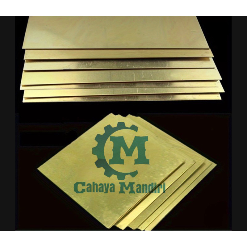 Jual plat kuningan lembaran 1mm x 36cm x 120cm | Shopee Indonesia