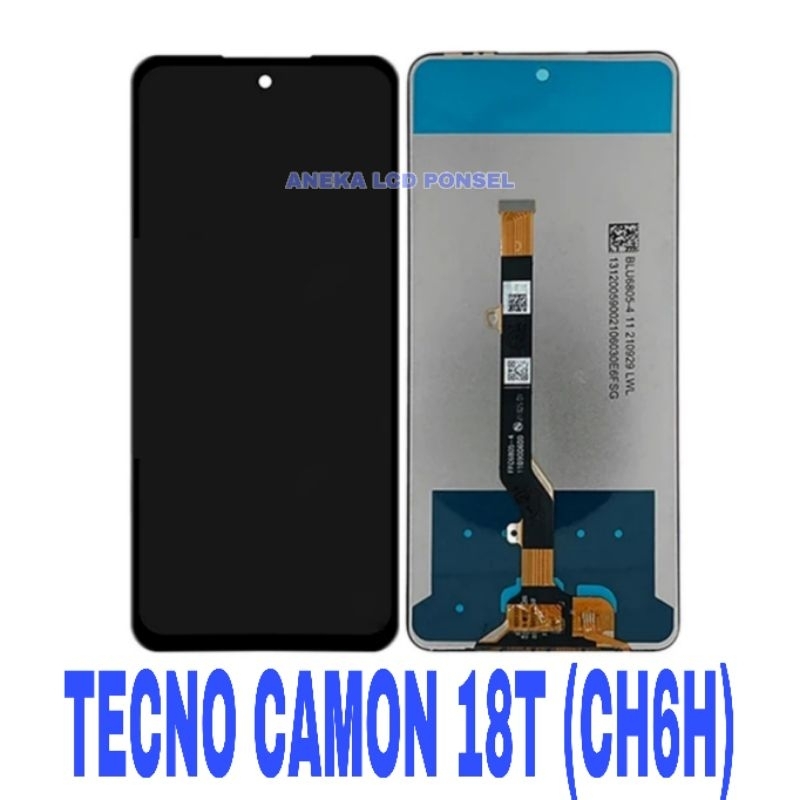 Jual LCD+TOUCHSCREEN TECNO CAMON 18T (CH6H) FULLSET | Shopee Indonesia