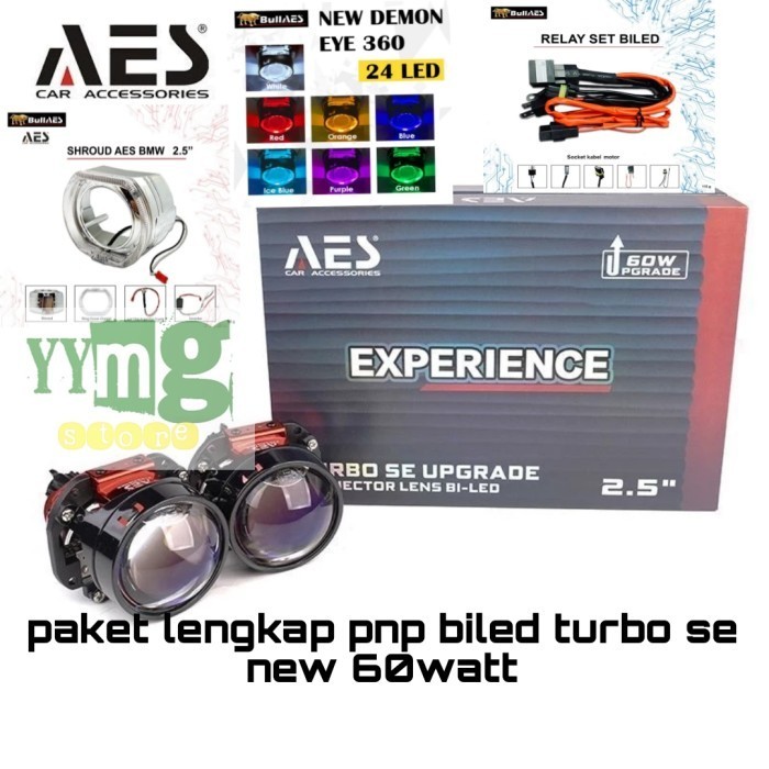 Jual Paket Biled Lengkap Biled AES Turbo SE experience 60watt 2.5 Inch | Shopee Indonesia
