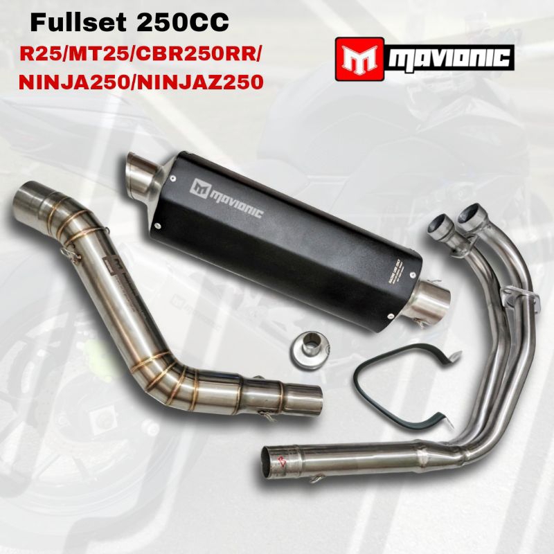 Jual Knalpot racing R25 MT25 NINJA250 CBR250RR fullset original ...