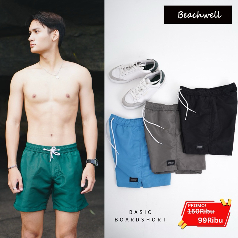 Jual BEACHWELL Celana Pantai Pendek Pria Basic Boardshort - All Varians | Shopee Indonesia
